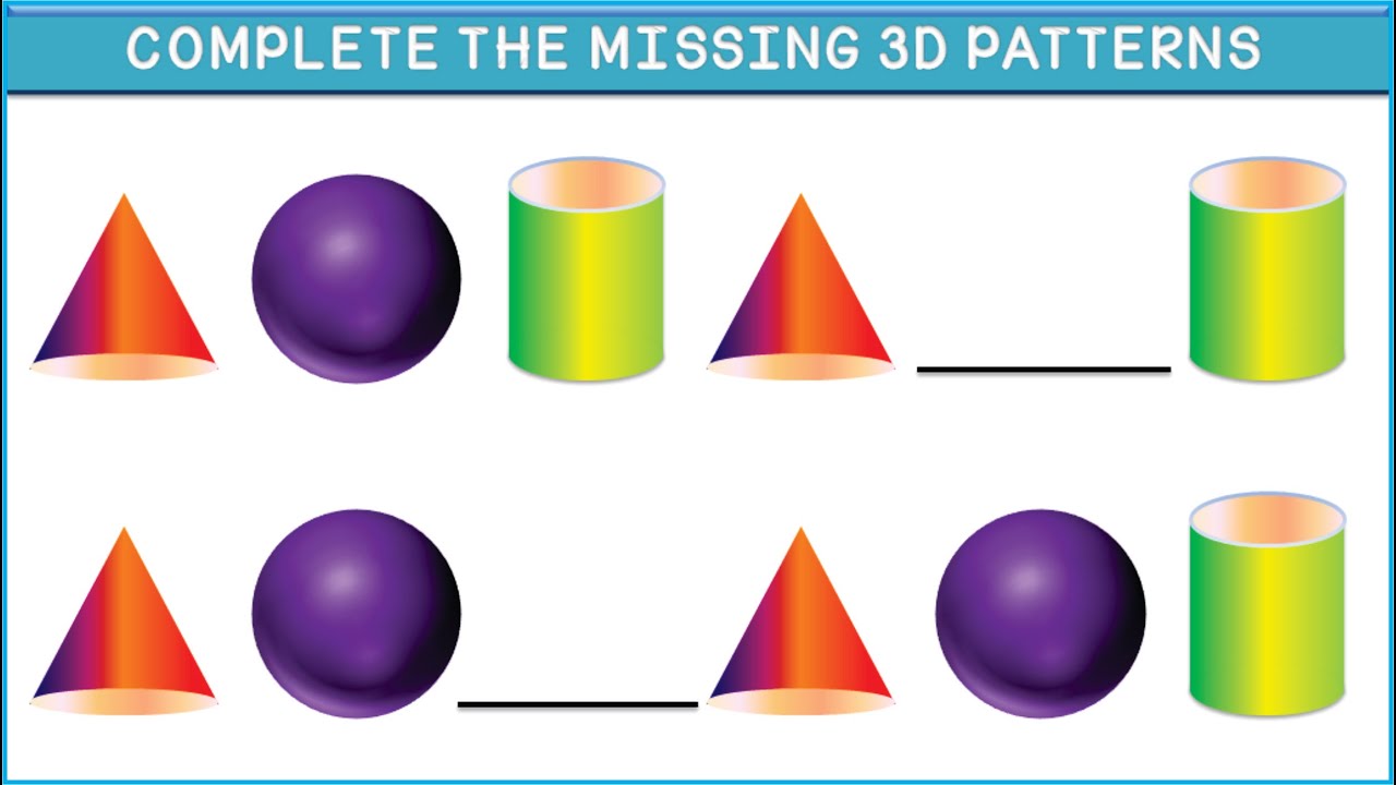 Complete the Missing 3D Patterns
