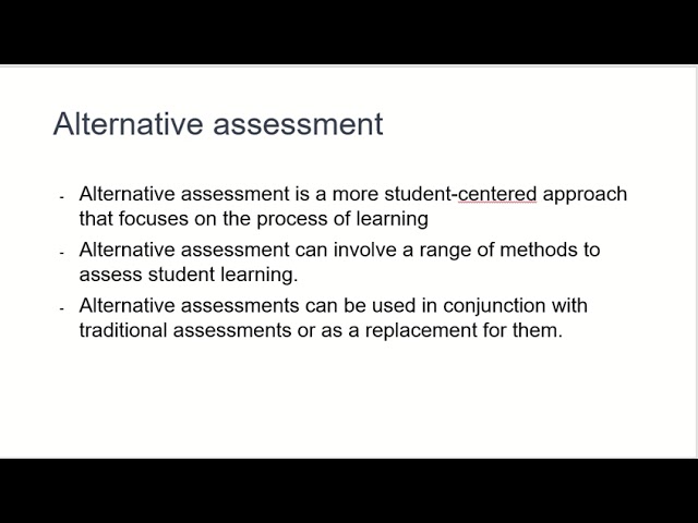 Understanding Traditional and Alternative Assessments in Language ...
