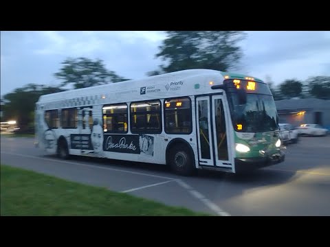Westbound DDOT bus 2021 XD40 NFI 2020 in the Rosa Parks theme on Route 27 Joy to Redford Plaza
