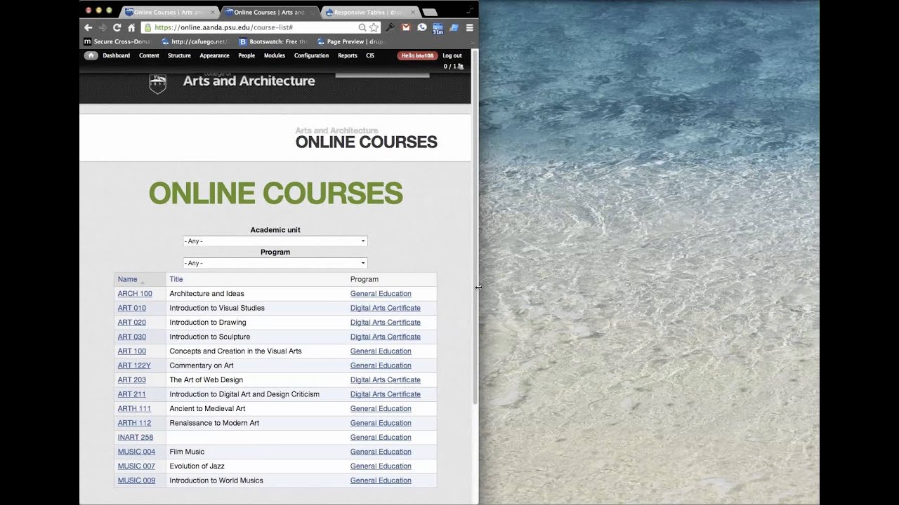 Drupal Responsive tables module