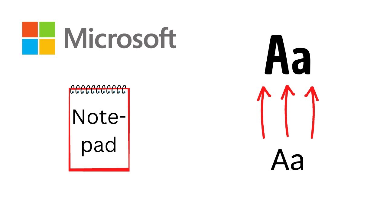How to change Font & Size in Microsoft Notepad | JC Technologies