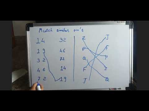 Match number and words | Worksheet for kids | 123 matching | A to F matching