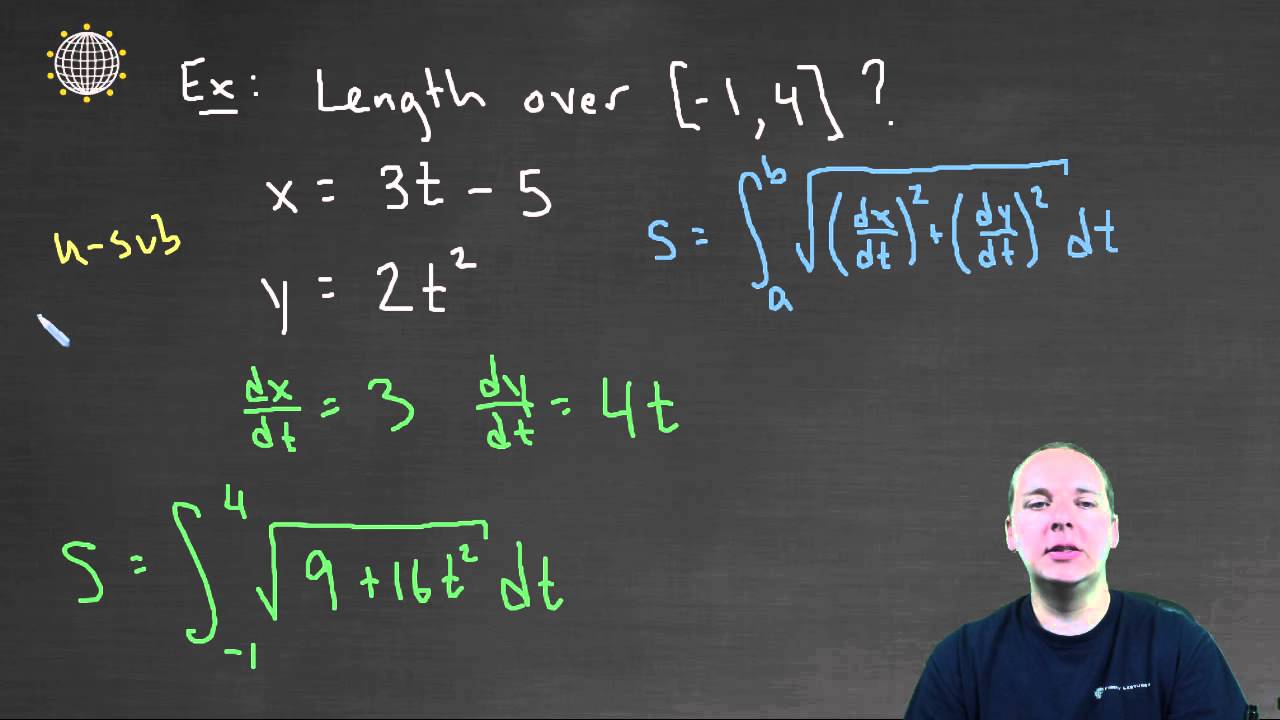 Arc Length in Parametric Form: Example 1