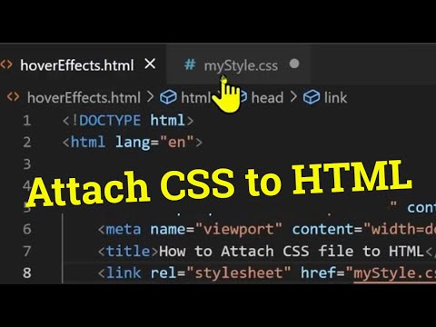 How To Link CSS File to HTML File | Attaching External Stylesheet Tutorial