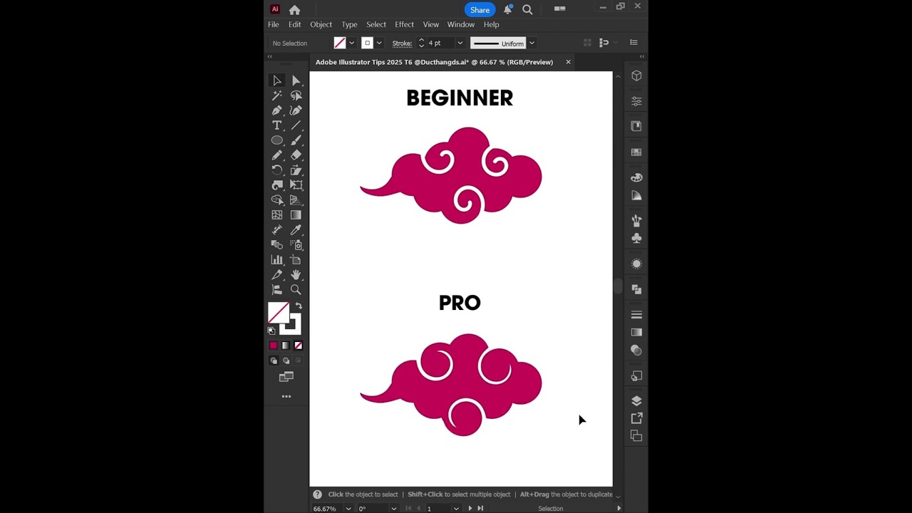 #shorts || Adobe Illustrator Tips 2025 - How to draw Cloud Pattern in Japanese Style like a PRO