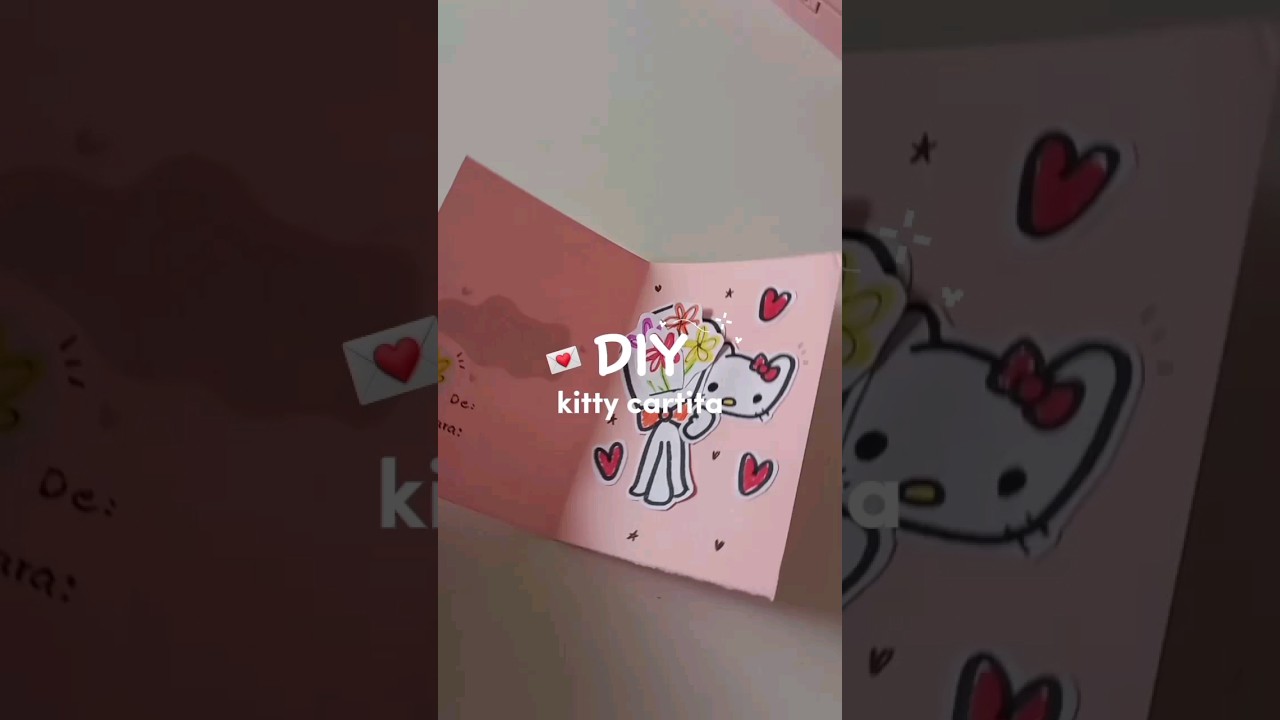 diy carta de hello kitty 🍓💌 #diy #cartadeamorparadedicar