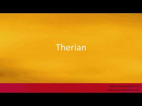 Pronunciation of the word(s) "Therian".