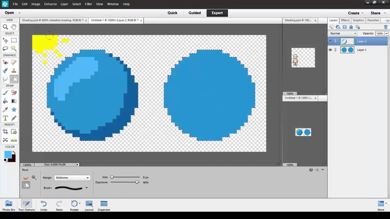 Shading Preview - Project Shadow - Sprite Art/Animation Class