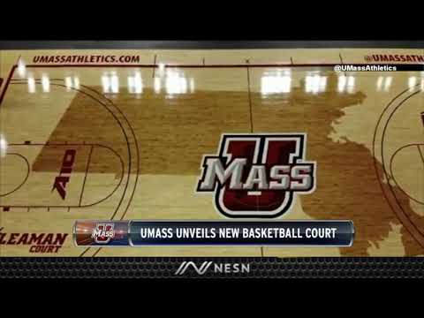 UMass Unveils New Basketball Court