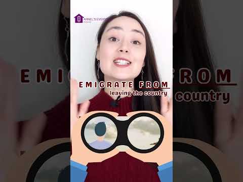 immigrate vs. emigrate vs. migrate - What's the difference? #learnenglish