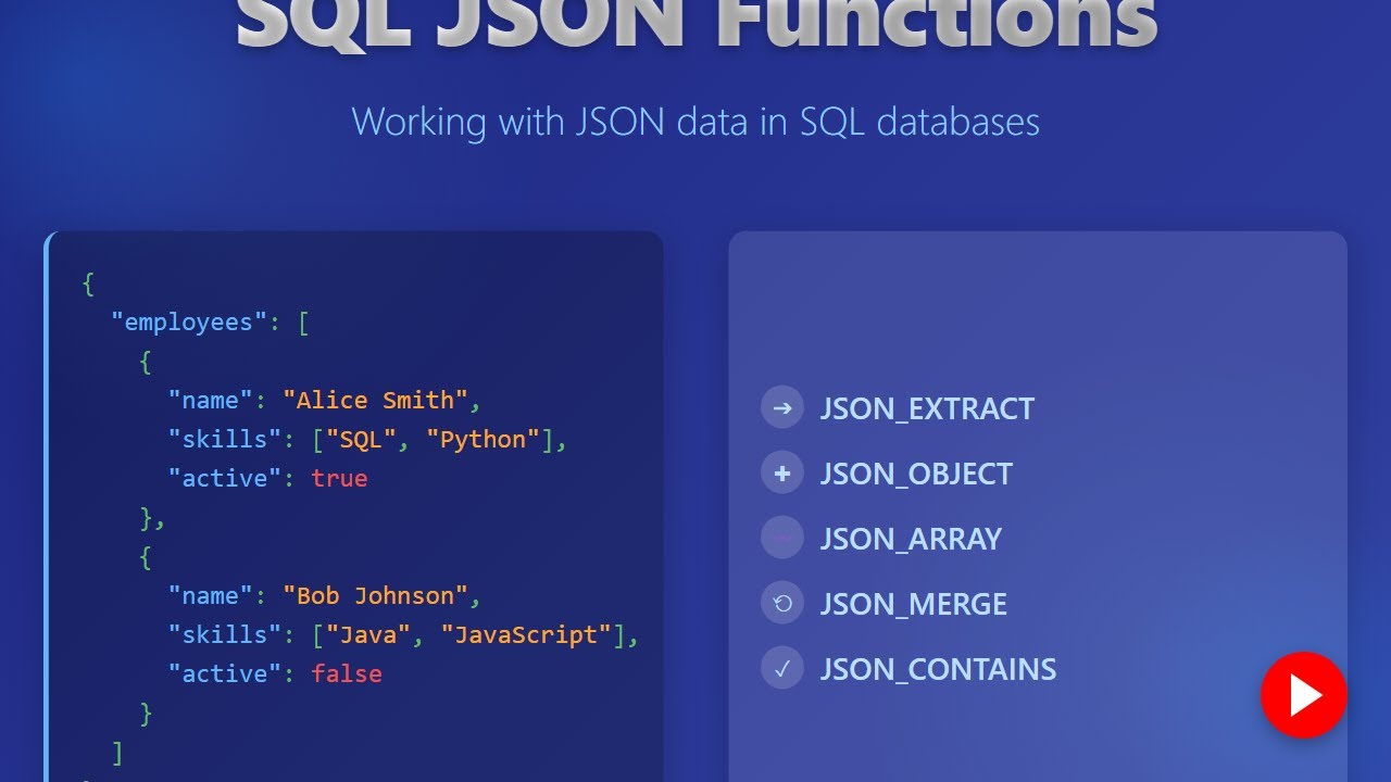 SQL JSON Functions: The Ultimate Beginner's Guide