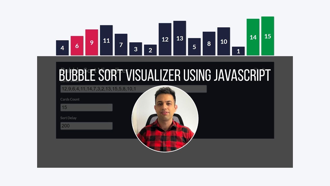 bubble sort visualiser web app
