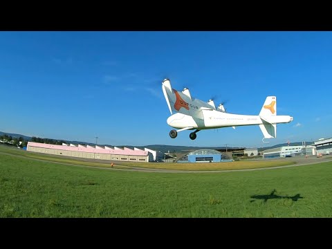 Test flight with Aero2 at Dübendorf airfield
