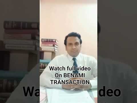 BENAMI TRANSACTION