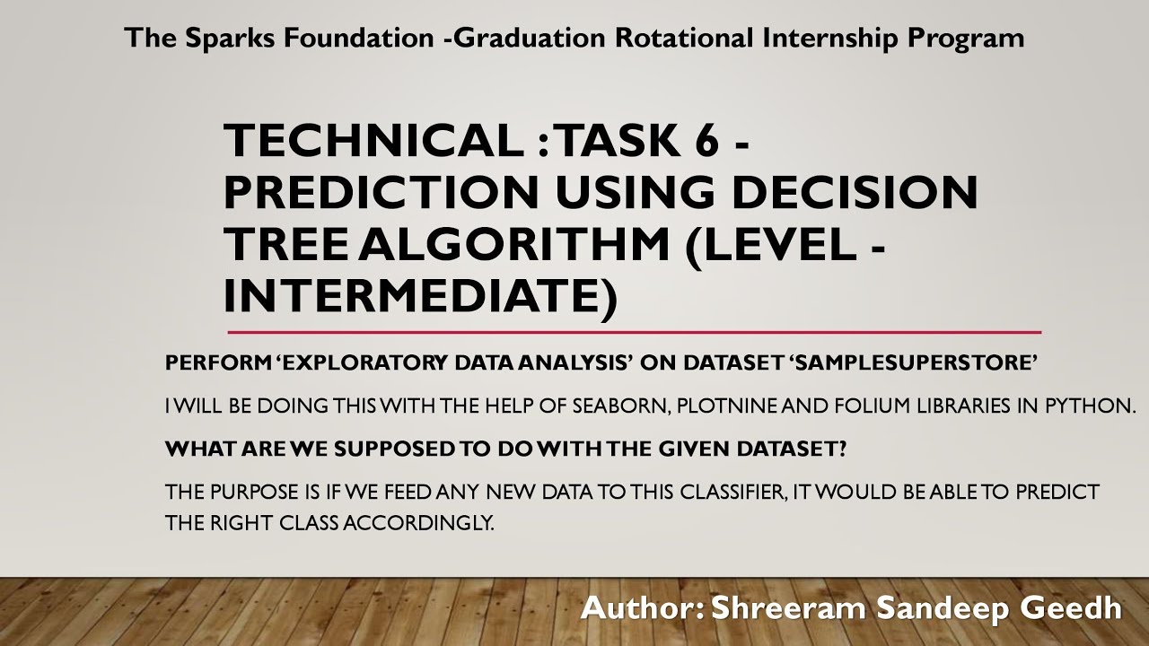 Task 6 - Prediction using Decision Tree Algorithm (Level - Intermediate)