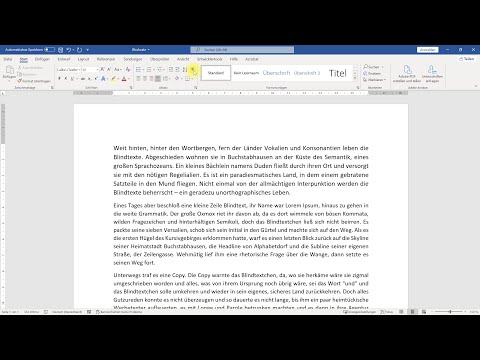 Blocksatz (mit Silbentrennung) – Word-Tutorial