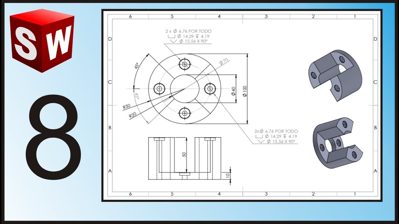 SolidWorks Basic Course Tutorial for Beginners 8 | Diego Gaona