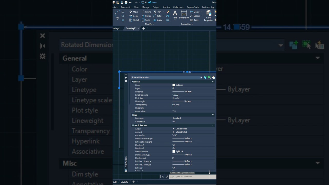 How to fix dimensions on CAD 2024 #cadsoftware  #cadtutorials #dimensions #cadtutorial #shorts