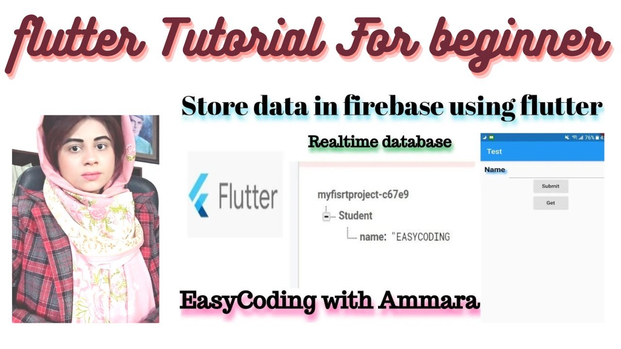 2 How to store data in firebase realtime databse using flutter 2020 | insert data firebase