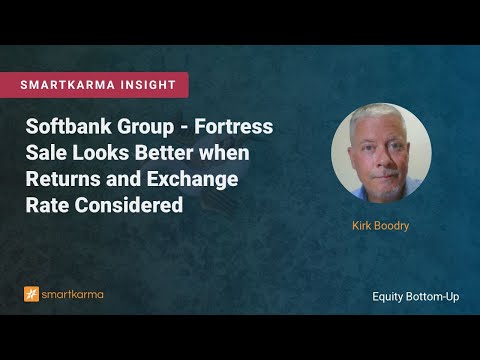 Softbank Group - Fortress Sale Looks Better when Returns and Exchange Rate Considered