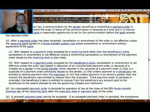 UCC - Article 4A-209 to 4A-212
