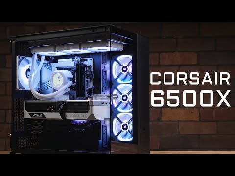 I build a simple black/white AORUS gaming PC for @PhysicalRadio in the Corsair 6500X
