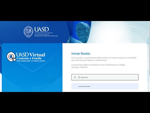 Como Entrar a la nueva plataforma de la UASD Virtual (Universidad Autónoma de Santo Domingo)