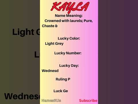 Kayla 😎Name Meaning #shorts #namemeaning