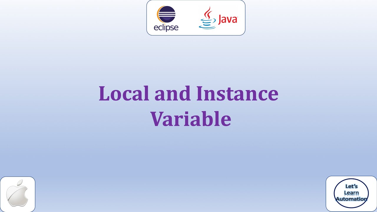 15. Local and Instance variable