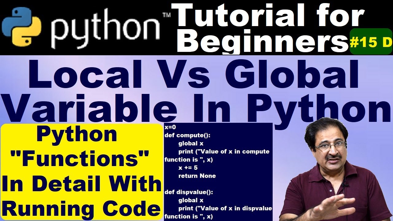 Python Local And Global Variable | Difference Between Local And Global Variable In Python