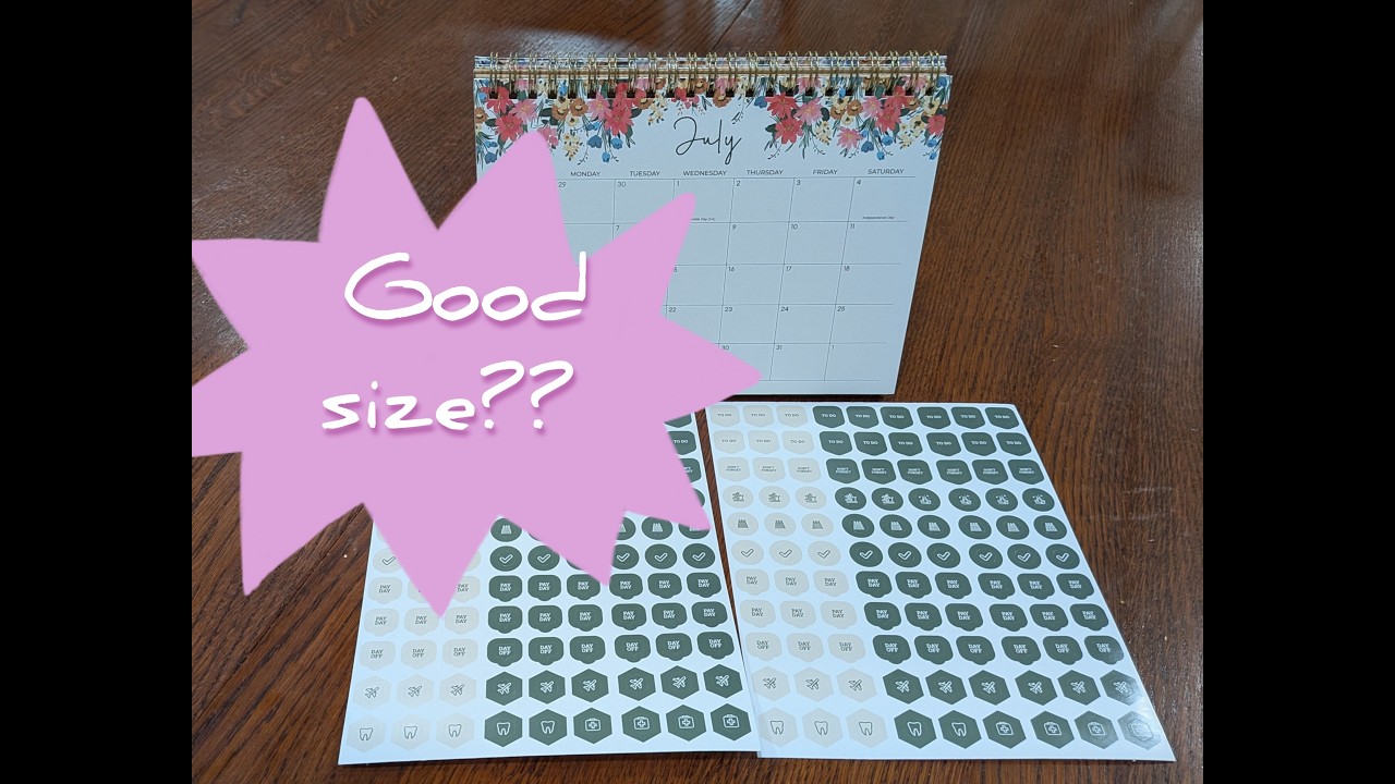 2026-2027 Floral Desk Calendar