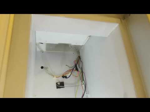 GE Monogram Refrigerator condensate pan replacement repair.