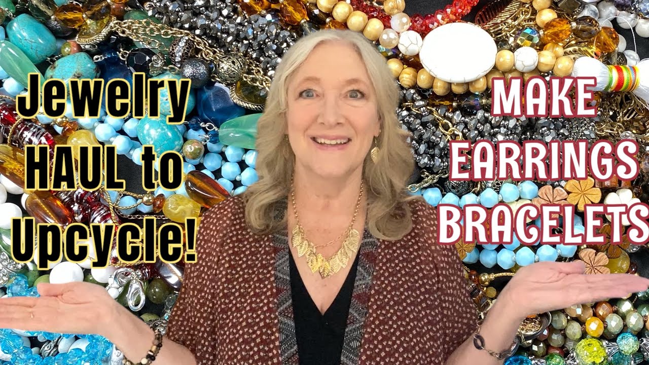 DIY Make EARRINGS + BRACELETS Upcycled Jewelry Making Haul