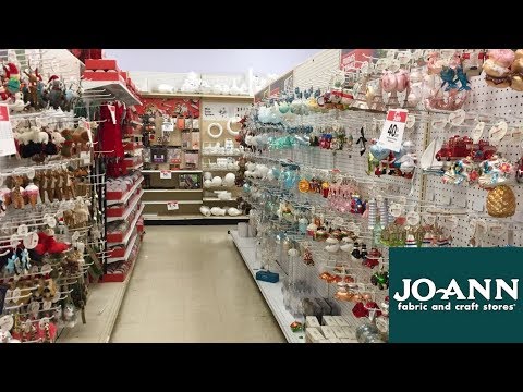JOANN CHRISTMAS DECORATIONS ORNAMENTS HOME DECOR - SHOP WITH ME SHOPPING STORE WALK THROUGH 4K