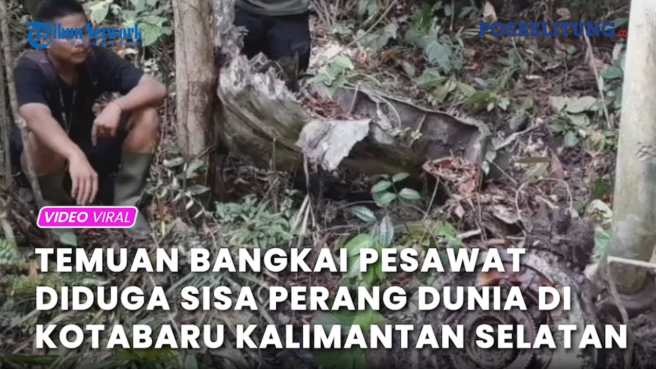 Temuan Bangkai Pesawat Diduga Sisa Perang Dunia di Kotabaru Kalimantan Selatan