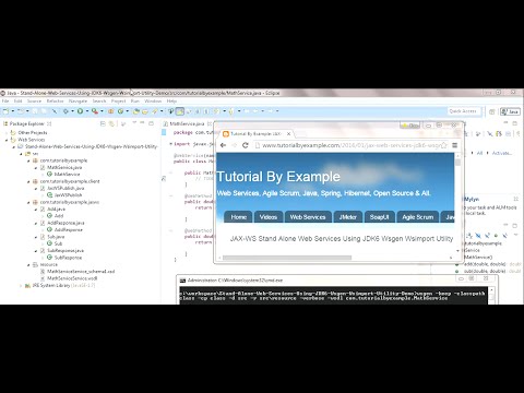 Stand Alone Web Services Using JDK1.6 wsgen Utility JAX-WS Part-1