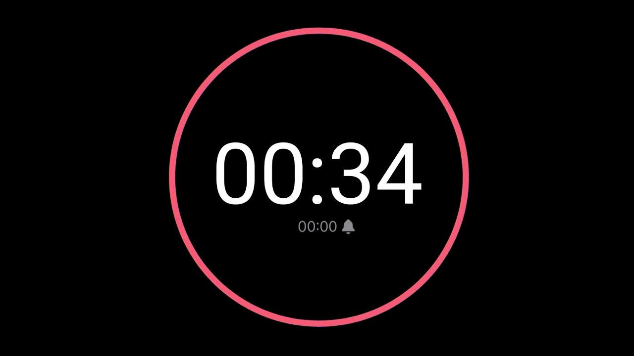 34 Second Countdown Timer / iPhone Timer Style