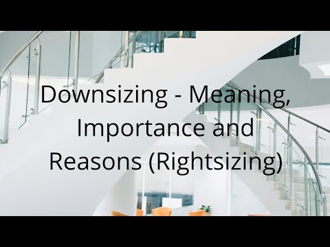 Downsizing - Meaning; Importance and Reasons Video Lecture - UGC NET