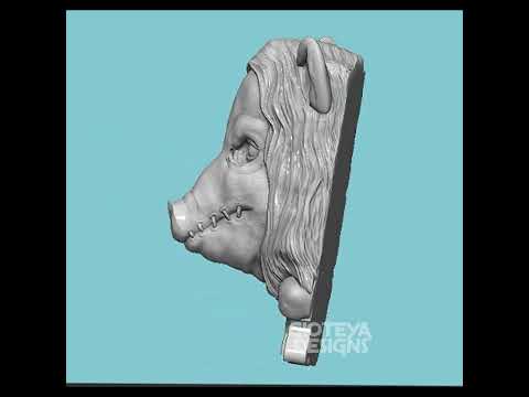 🪚 Saw X Pig Mask・ STL File for 3D printing・Cults