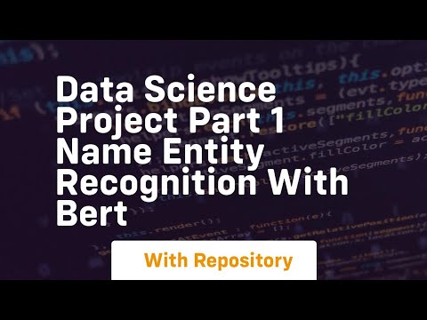Data science project part 1 name entity recognition with bert