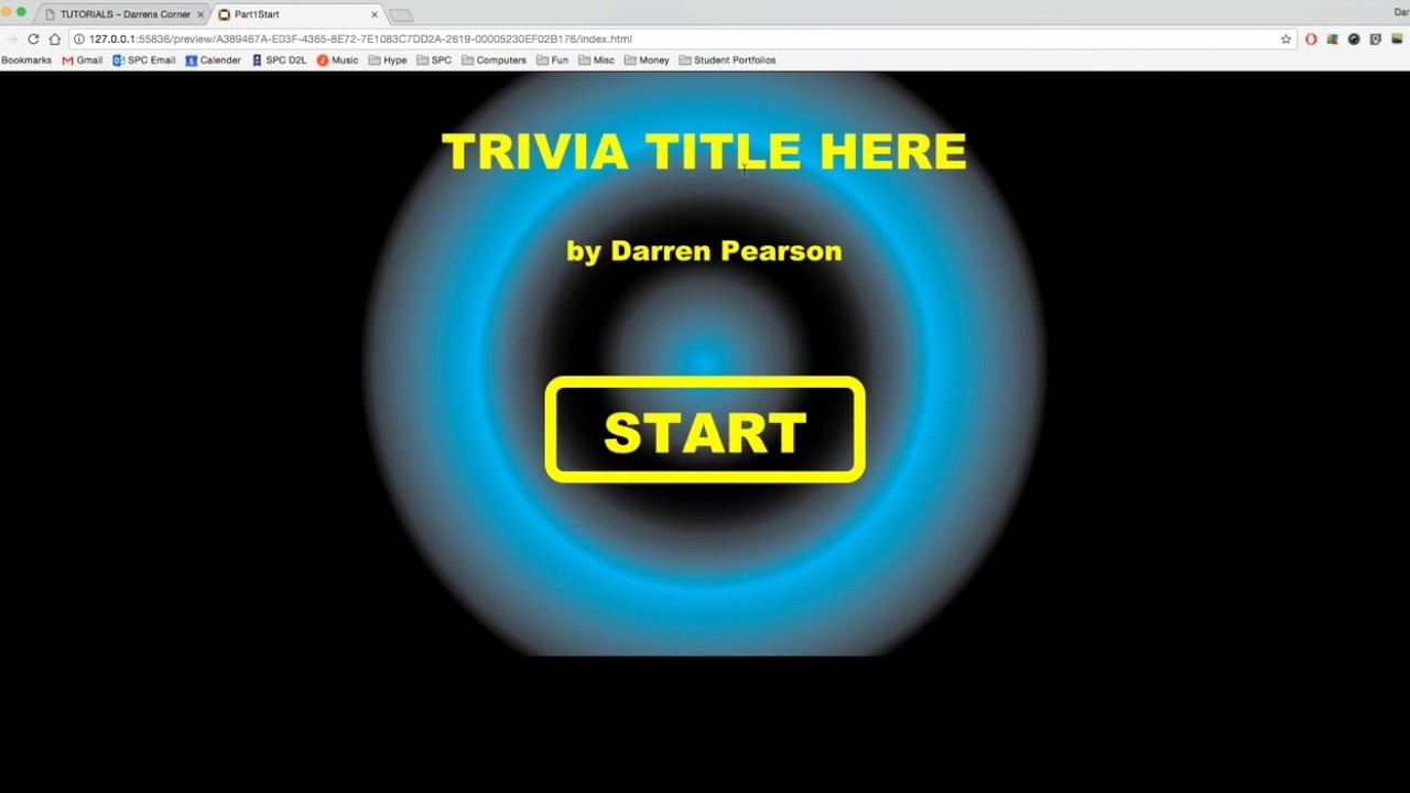 Trivia Game Tutorial - Part1