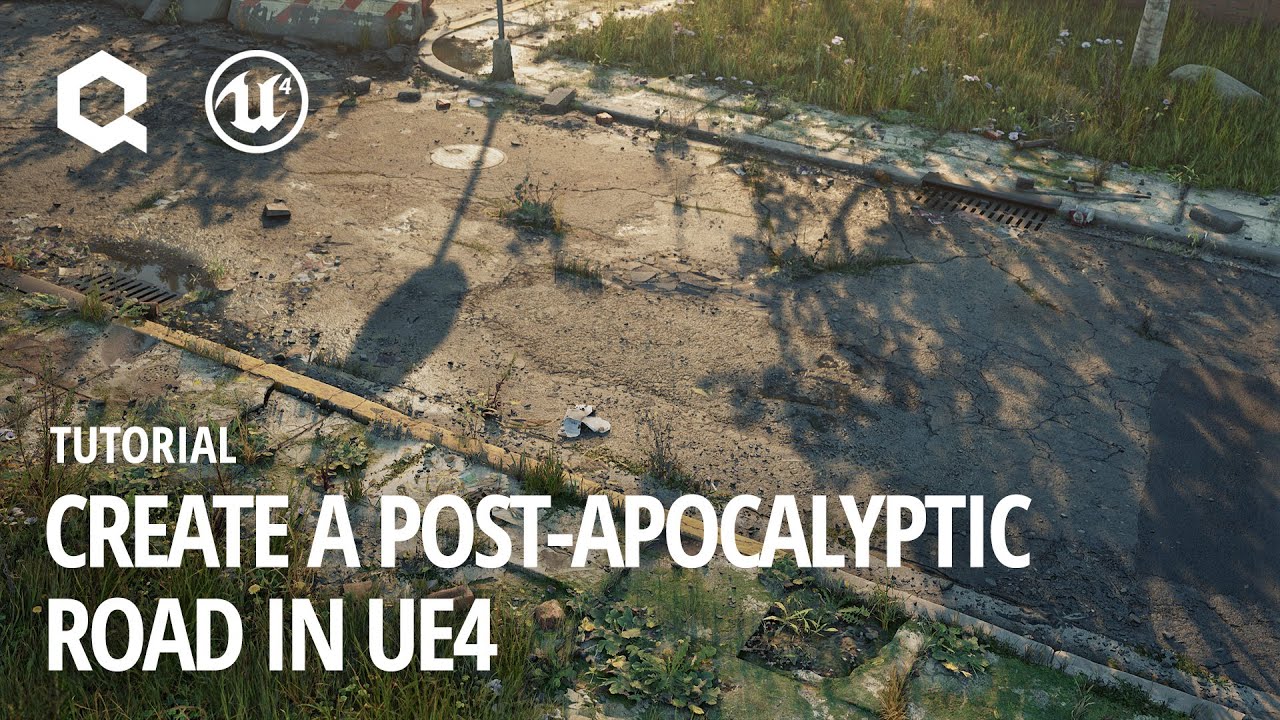 Create a Post-Apocalyptic Road in UE4