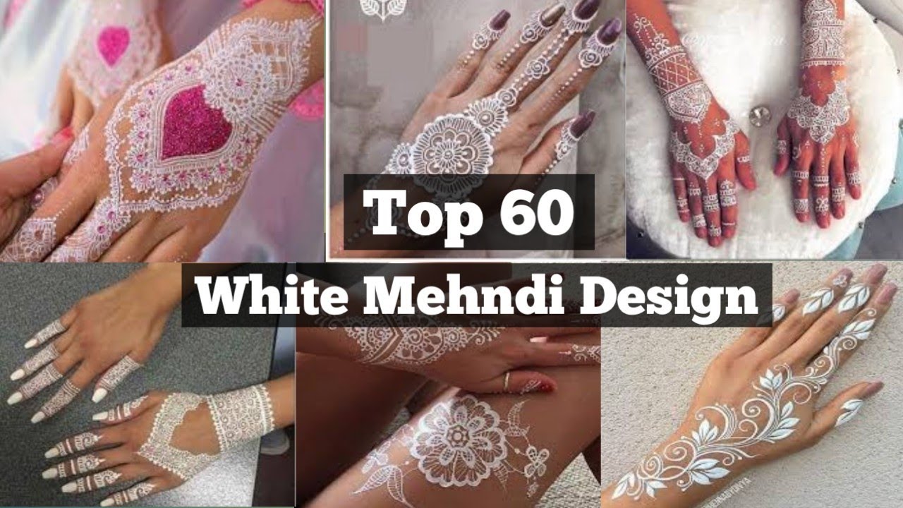 Top 60 White Mehndi Design || Bridal White Mehndi Design || White Henna Design For Bridal ||