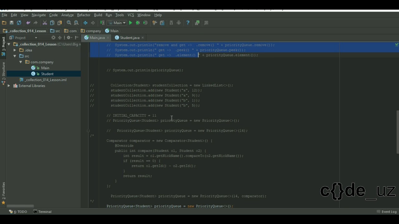 Collections. 14 - PriorityQueue