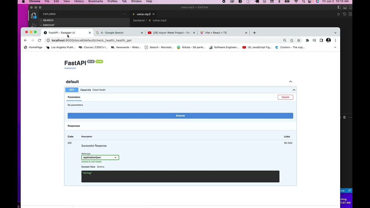 chatbot ai voice build with react and fastapi combo