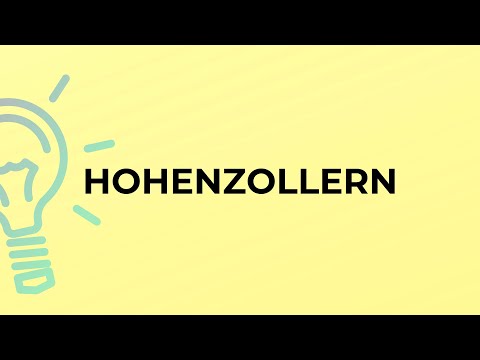 What is the meaning of the word HOHENZOLLERN?