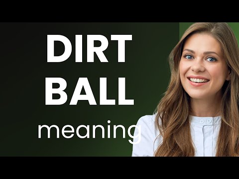 Dirt ball | definition of DIRT BALL