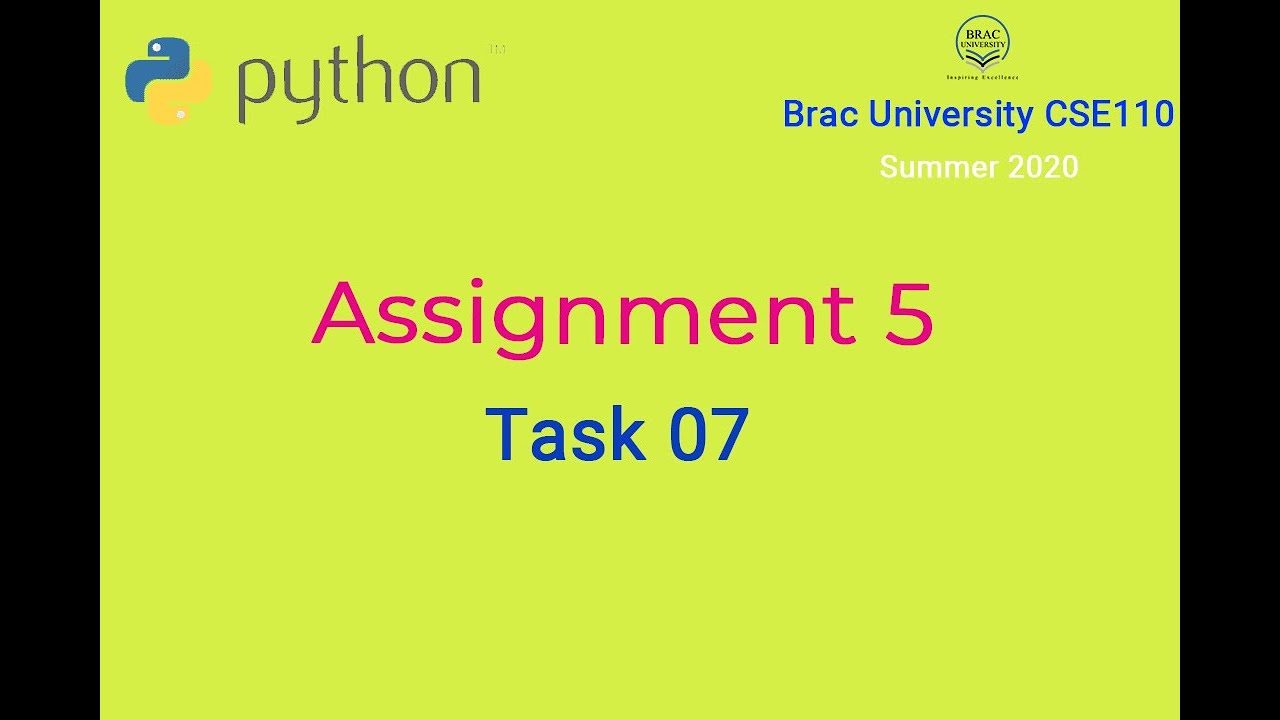 Problem_Solving using Function with Python | Assignment 5 Task 07 | Brac University CSE110