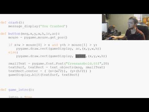 Learn Game Development in Python 3 With PyGame 14 Button Function ...