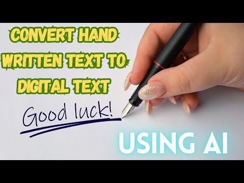 Convert Handwritten Notes to Digital Text – Best Free AI Tool (Fast & Easy!)